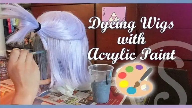 How To Dye A Synthetic Wig With Acrylic Paint? | CraftersMag