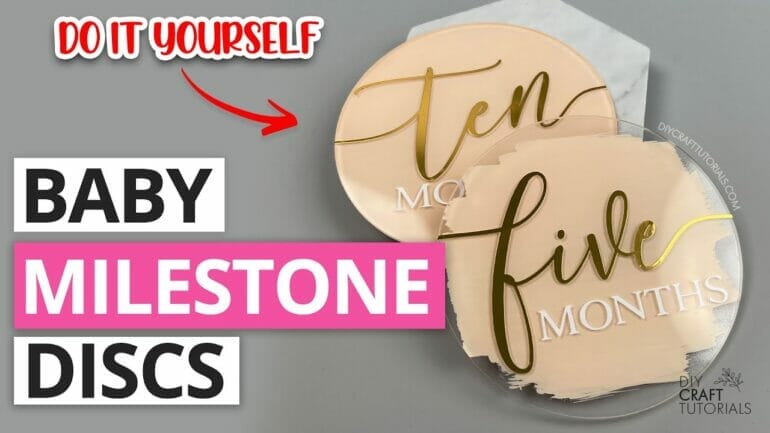How To Make Acrylic Milestone Discs? | CraftersMag