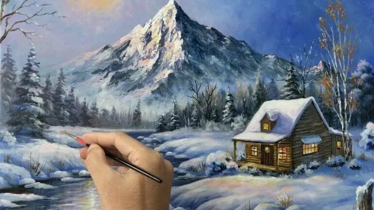 How To Paint Snow With Acrylics? | CraftersMag