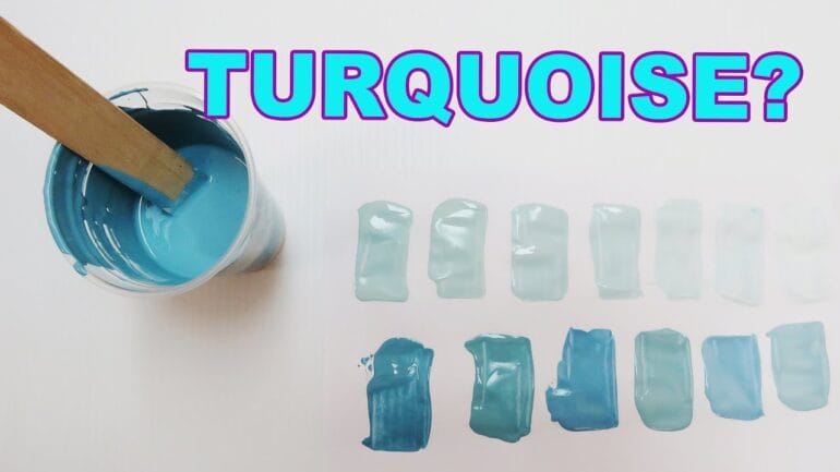 How To Make Turquoise Color With Acrylic Paint? | CraftersMag