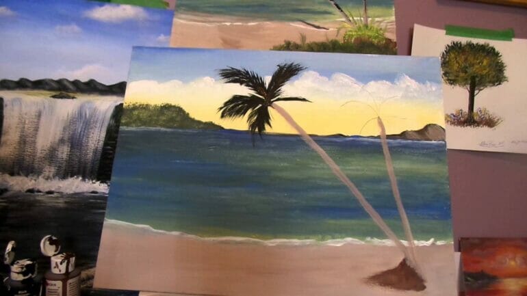 How To Paint Palm Trees In Acrylic? | CraftersMag