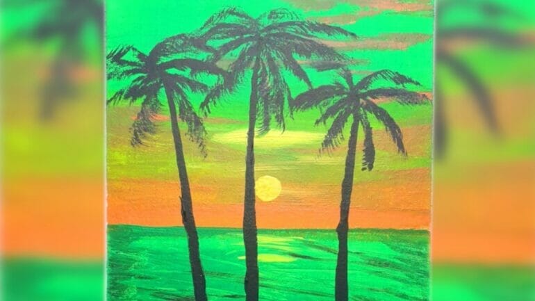 How To Paint Palm Trees In Acrylic? | CraftersMag
