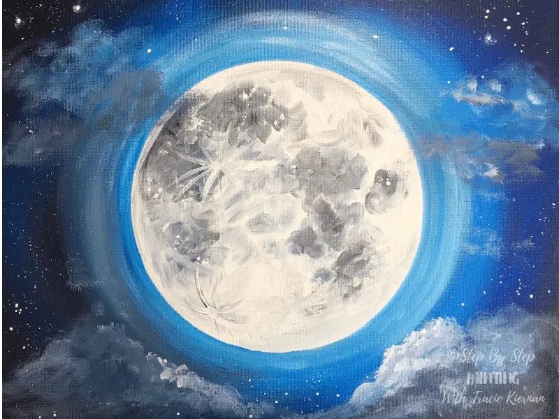 How To Paint A Moon Acrylic? | CraftersMag